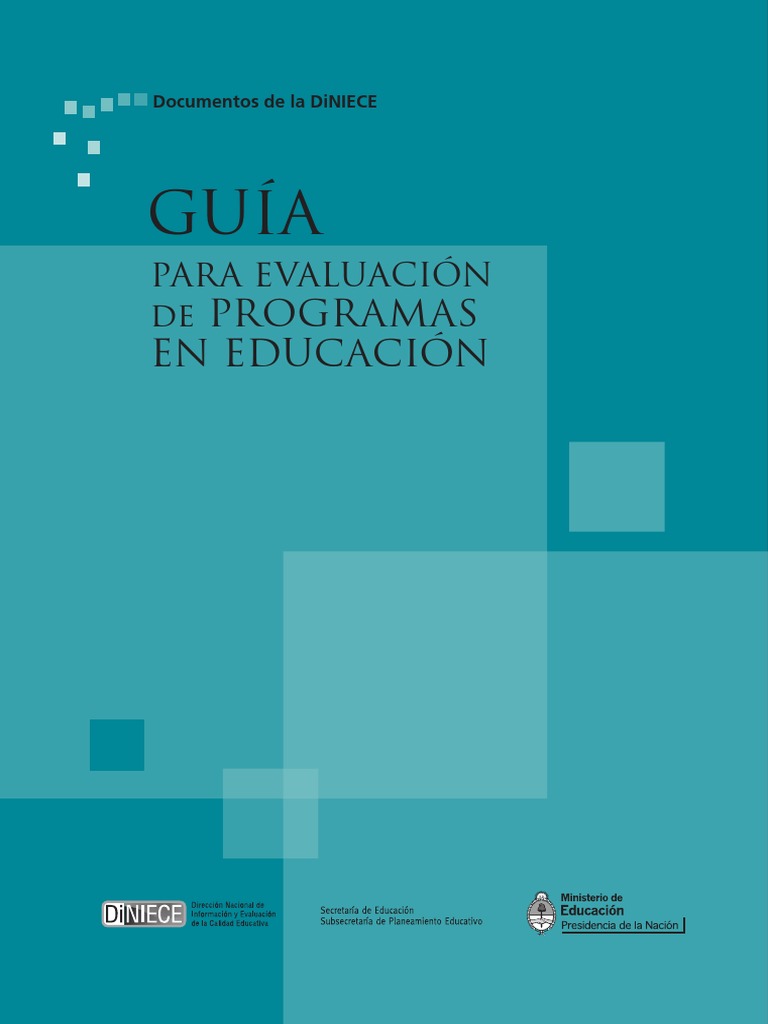 DINIECE - Guia Evaluacion Programas | PDF