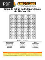 Sopa de Letras: Estados y Capitales de México | PDF