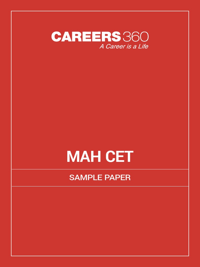 MAH CET Sample Paper | PDF | Reading Comprehension | Medicine