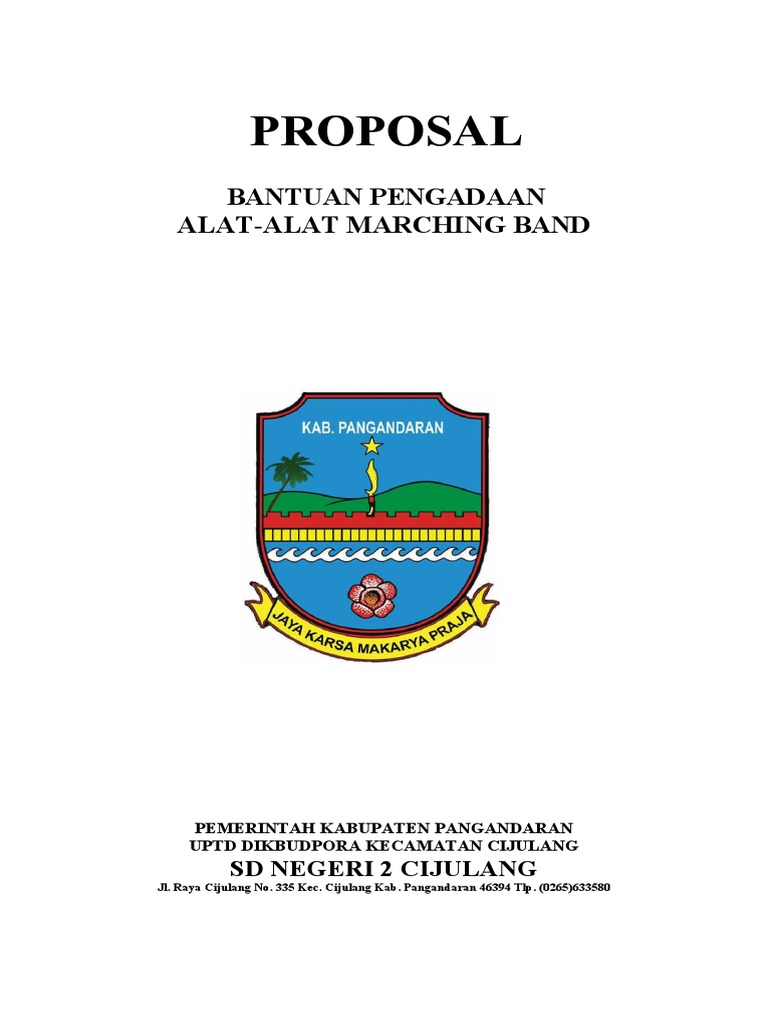 Proposal Pengadaan Alat2 Marching Band | PDF