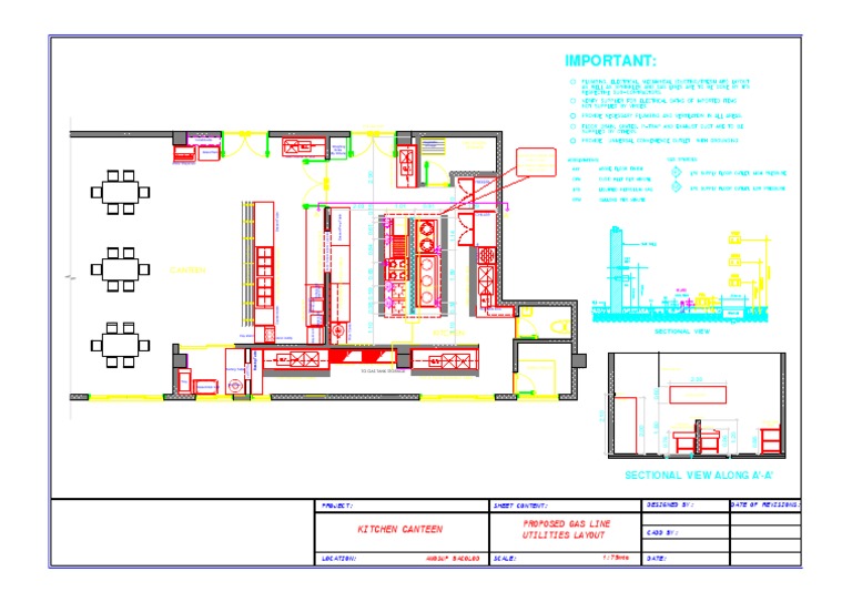 Gas Piping Plan Simple Layout | PDF | Kitchen | Home Appliance