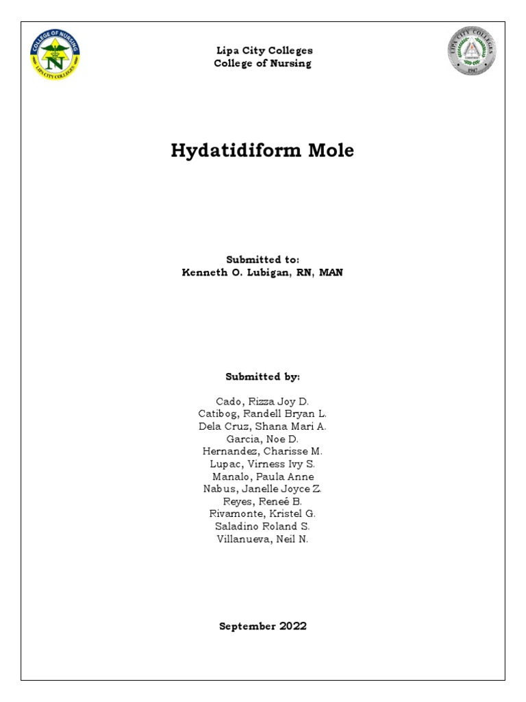 A Case Study on Hydatidiform Mole: Understanding the Pathophysiology ...