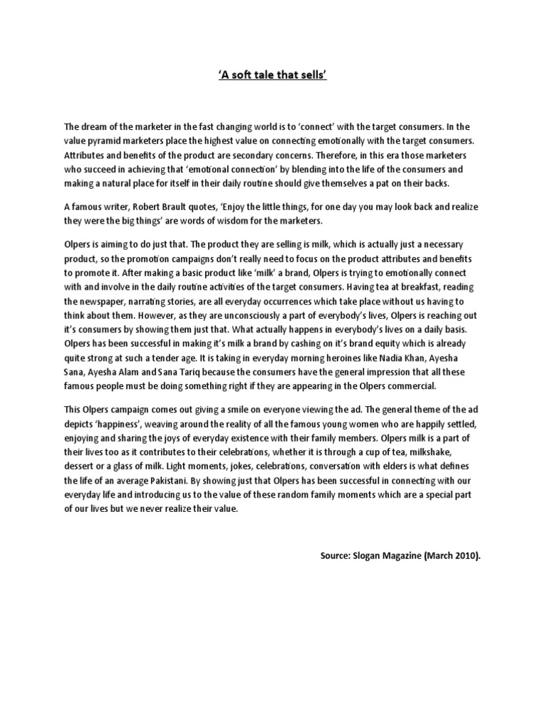 A Soft Tale That Sells | PDF | Brand | Communication