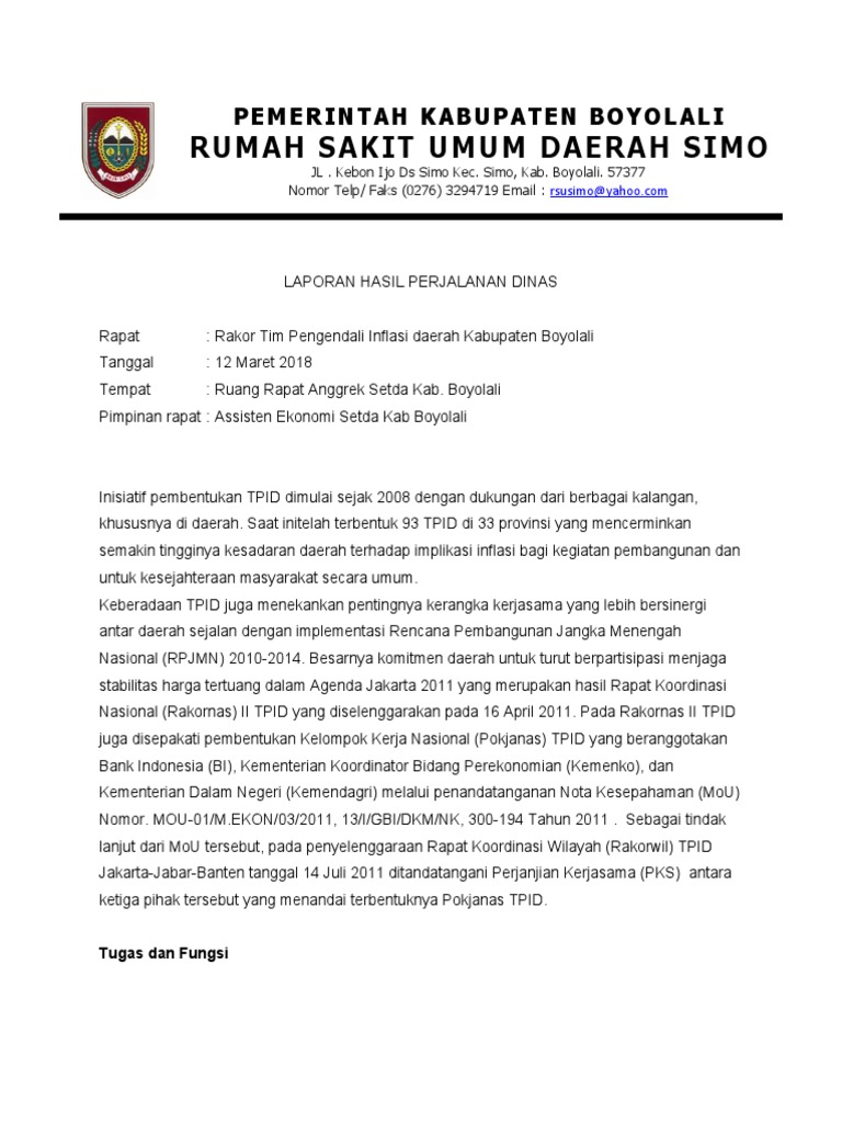 Tugas dan Fungsi TPID di Boyolali | PDF | Ilmu Sosial