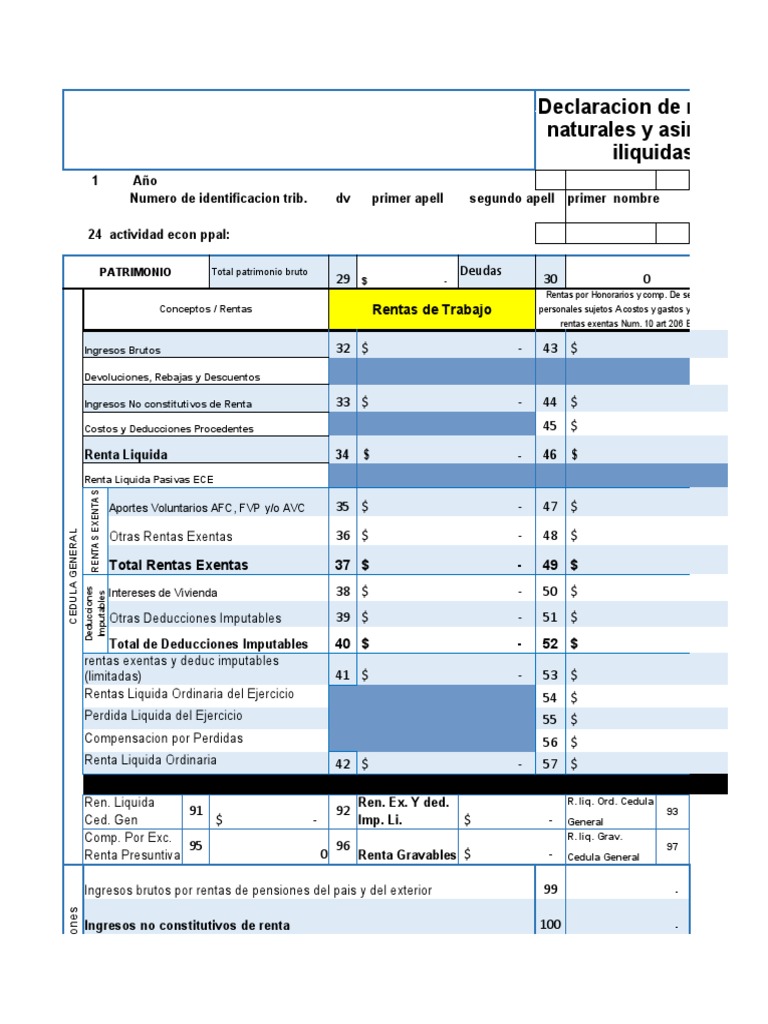 Practica Formulario 210 | PDF | Impuestos | Servicios financieros
