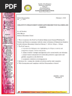 Request Letter For School Beautification | PDF | Behavior Modification ...