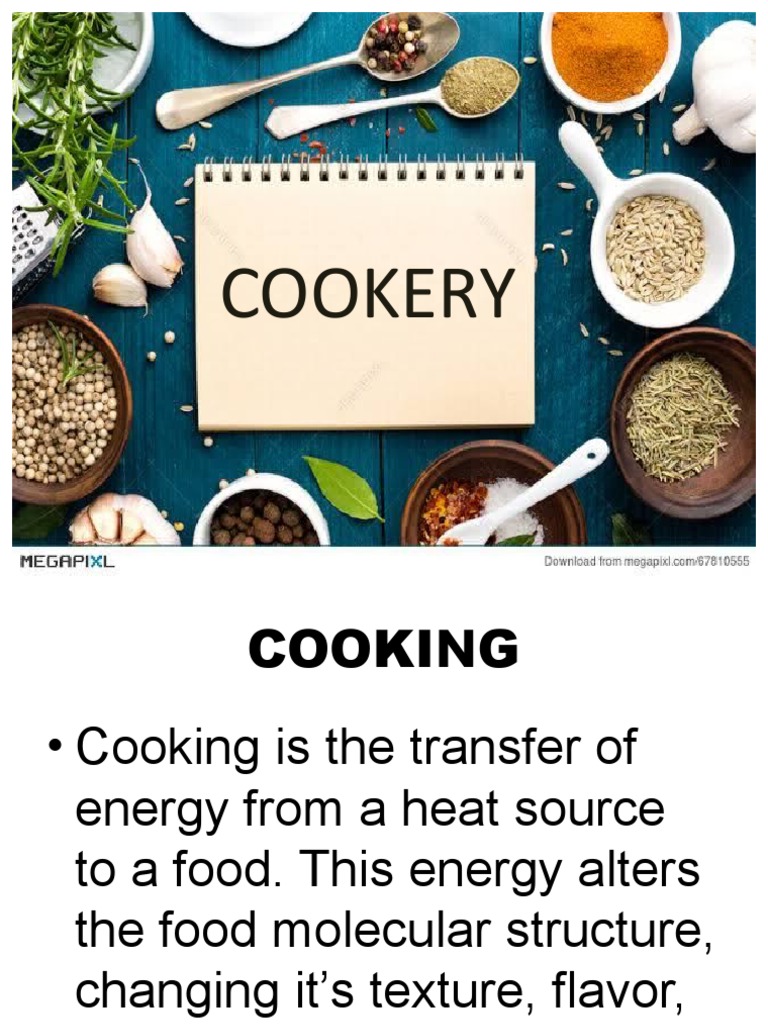 Cookery PPT, Maam Leysa.... | PDF