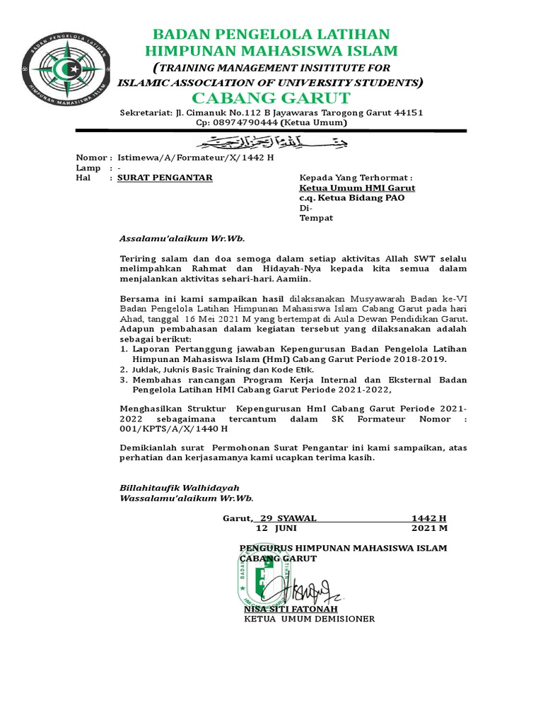 Pengantar Demisioner | PDF | Bisnis