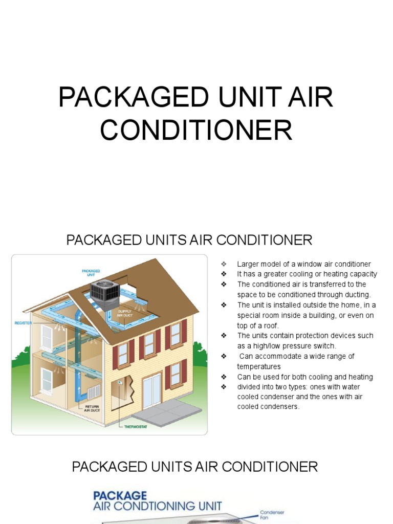 Packaged Unit Air Conditioner | PDF | Air Conditioning | Atmospheric ...