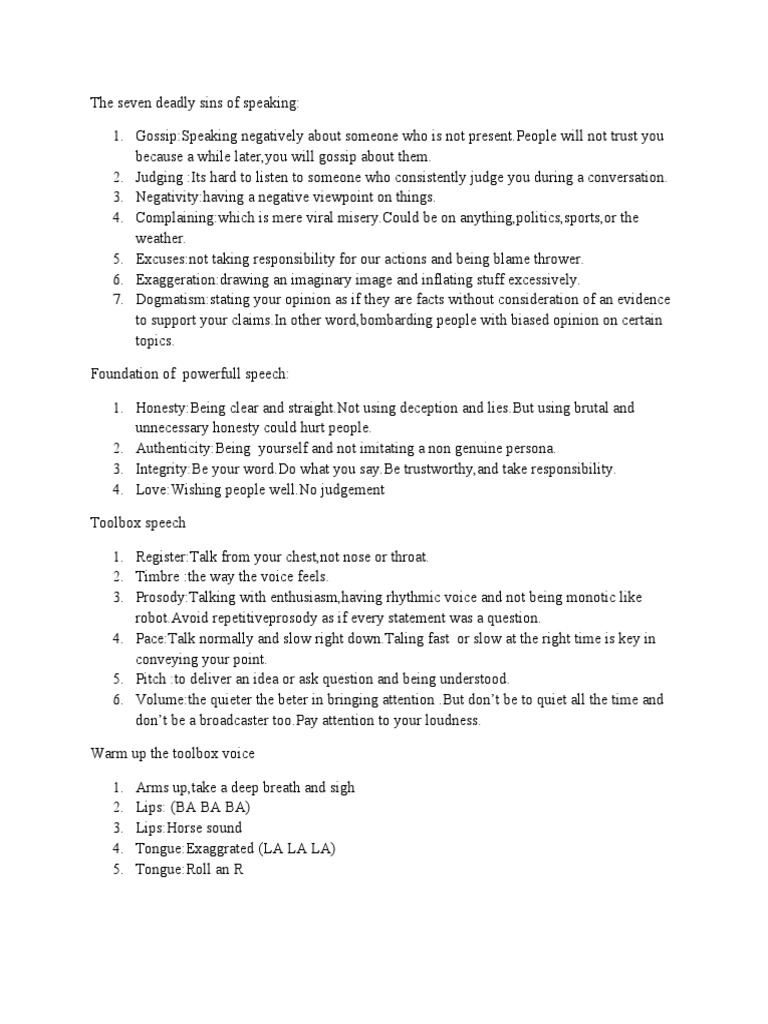 Esp Speaking | PDF