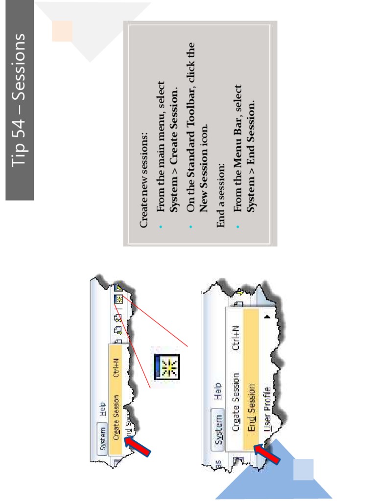 Sap Gui Tips Part4 | PDF | Menu (Computing) | Page Layout