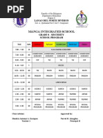 Class Program 2022-2023-Grade-6 | PDF