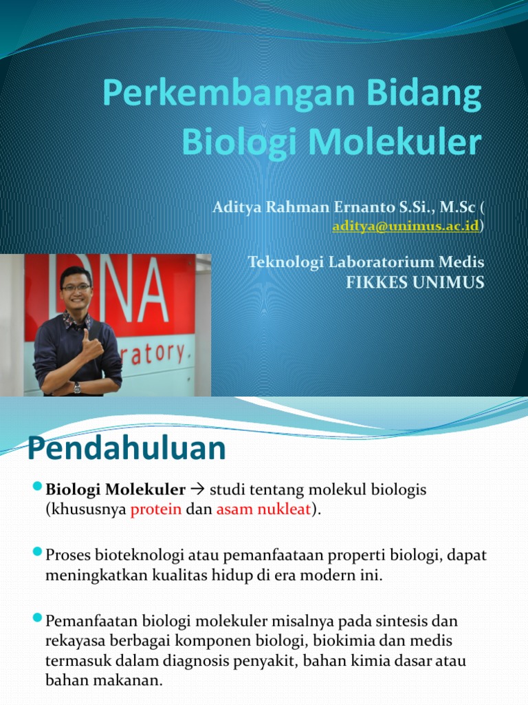 Pengantar Biologi Molekuler - Perkembangan Biologi Molekuler | PDF