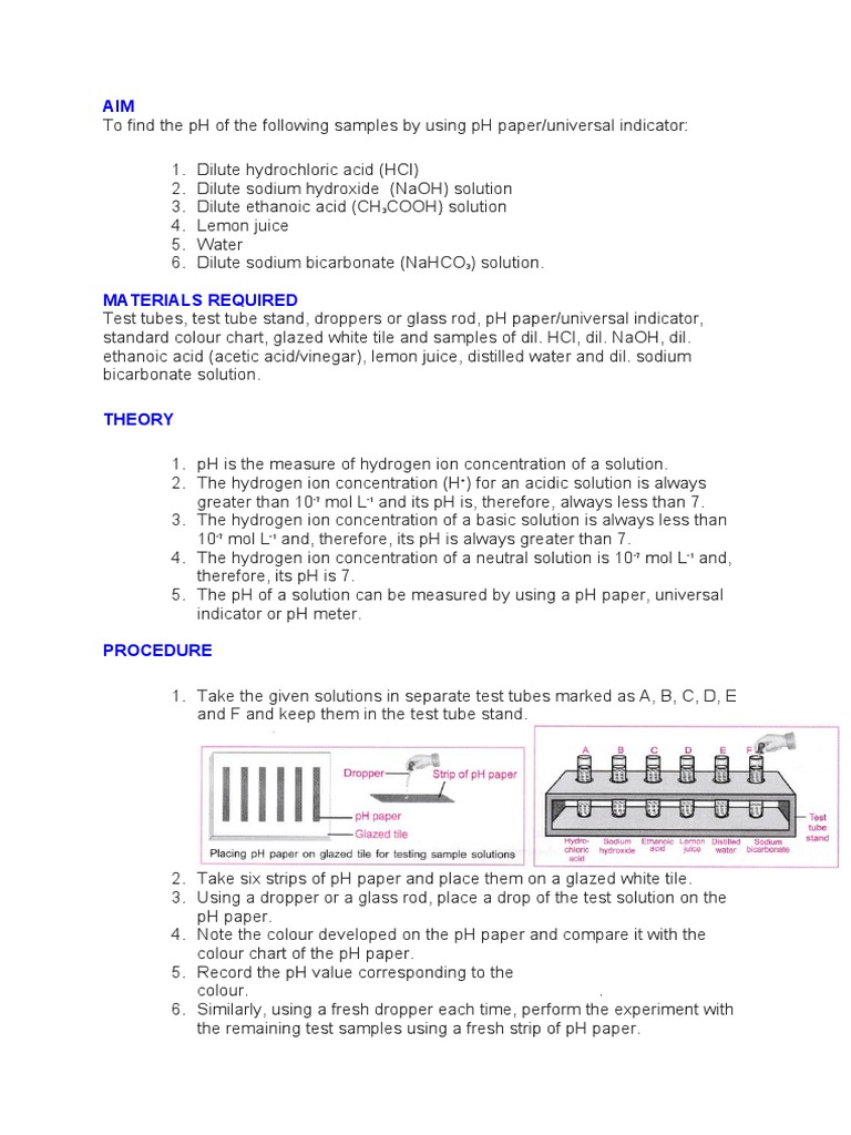 Determination of PH | PDF | Ph | Acid