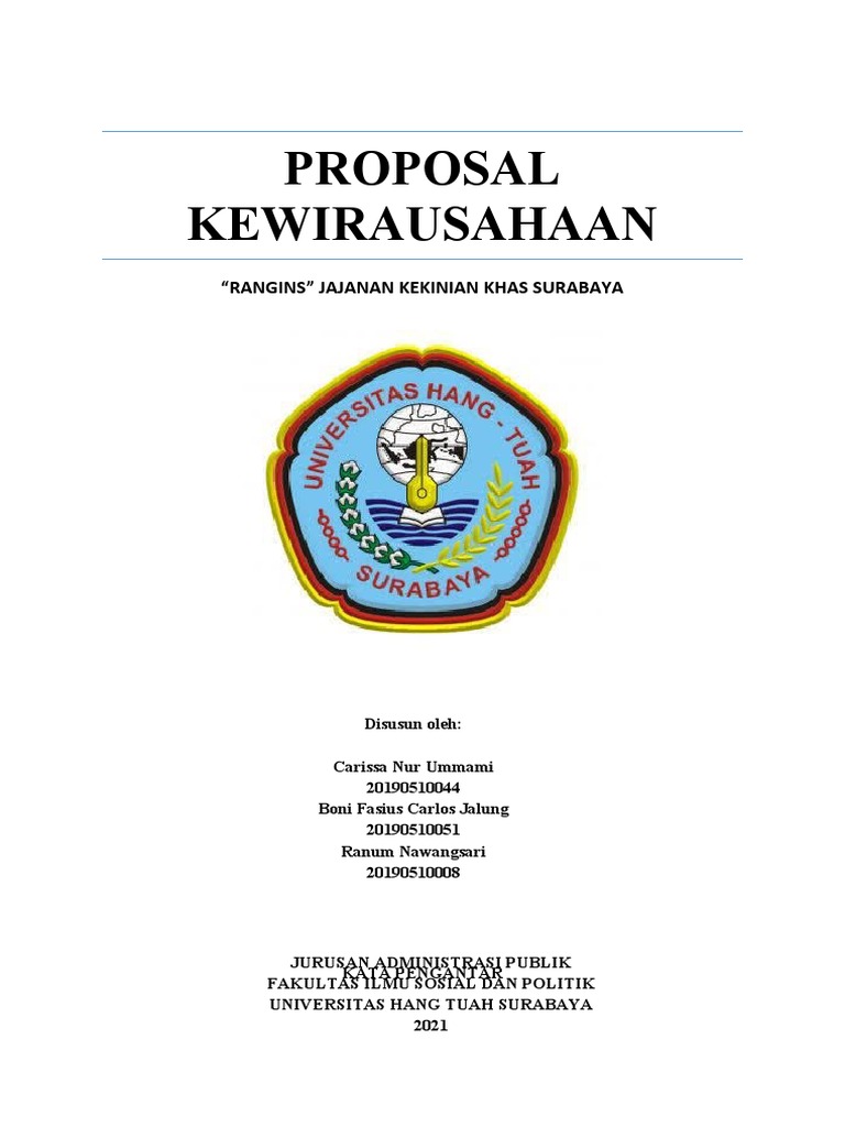 Proposal Kewirausahaan | PDF