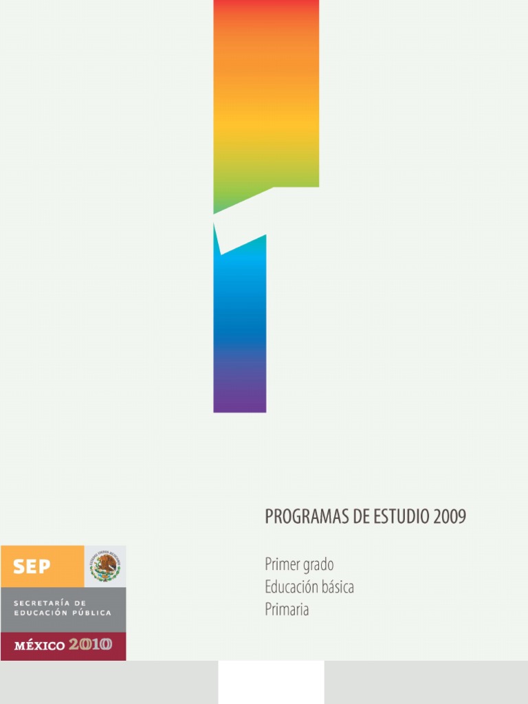 RIEB 2009 Programa Primer Grado | PDF | Educación de la primera infancia | Educación primaria