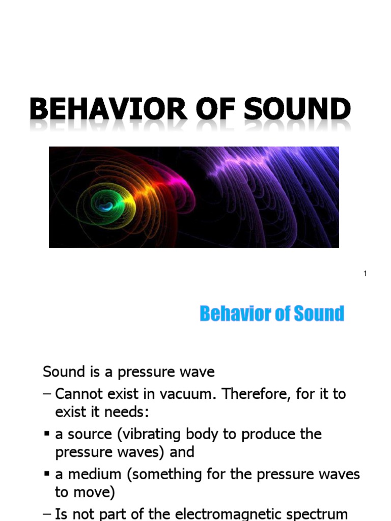 Behaviour of Sound | PDF | Sound | Waves