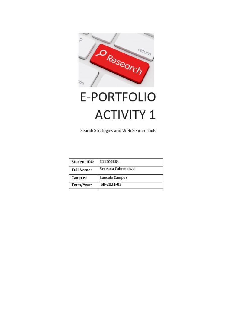 Eportfolio Activity 1 Template | PDF | Bibliography | Health Sciences