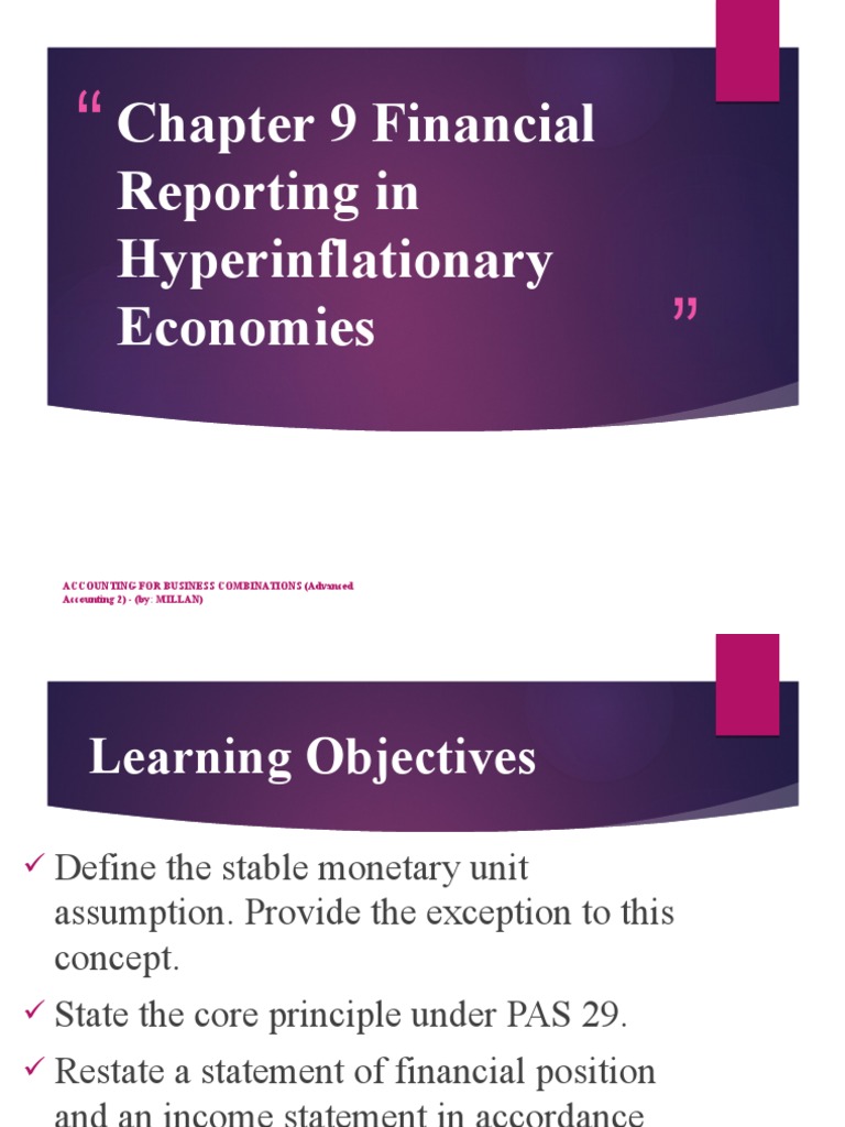 Chapter 9 Financial Reporing in Hyperinflationary Economies | PDF ...