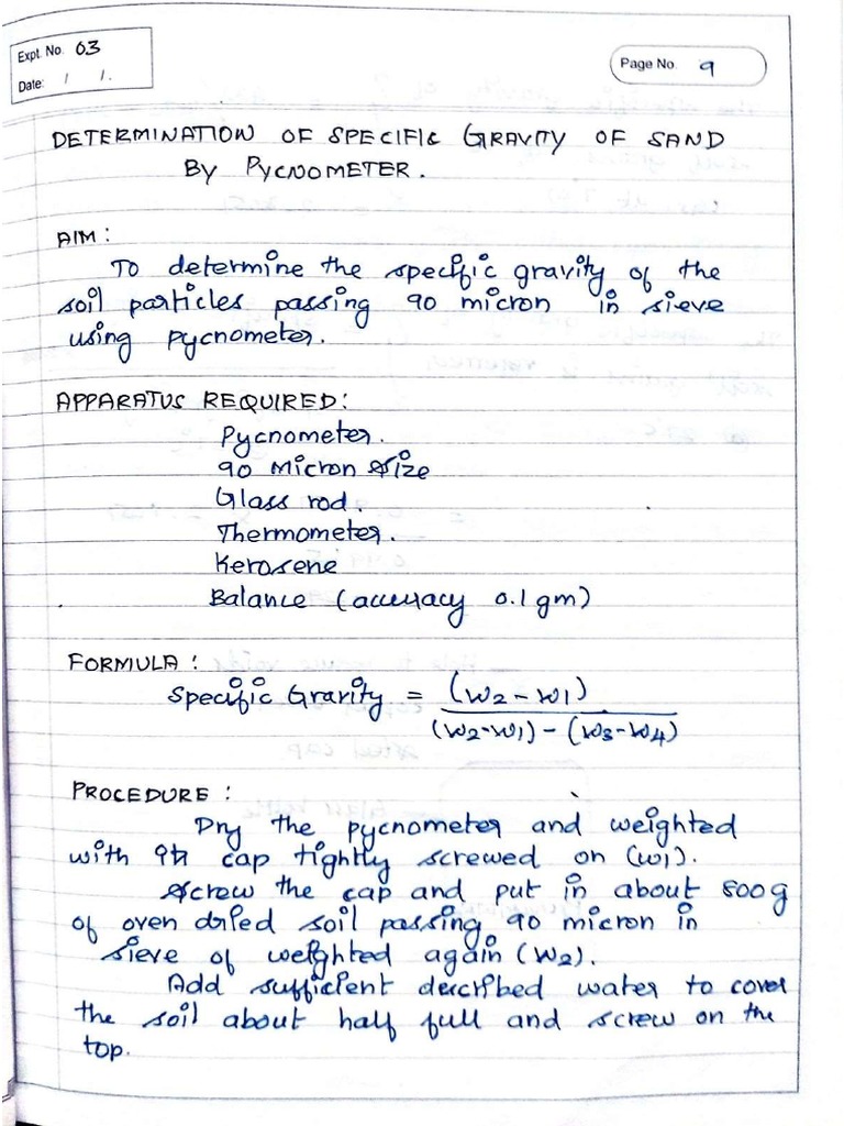 Specific Gravity of Soil Solids | PDF Specific Gravity of Soil Solids | PDF