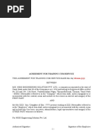 Training Bond Agreement: (In Terms of Clause 8.8 of The Human Resource ...