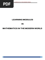 Ged 102 Mathematics in The Modern World Module PDF | PDF | Pattern ...