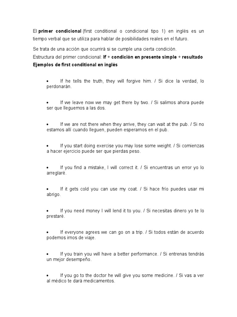 Condicionales If | PDF