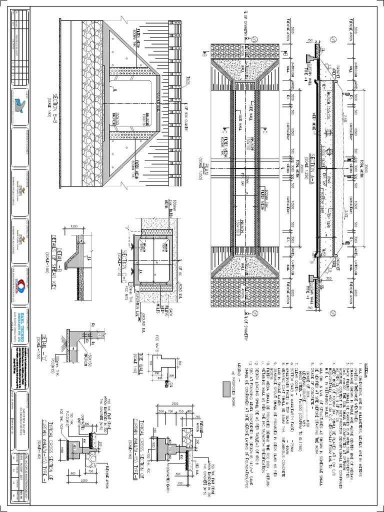 Design Drawing for Box Culvert at Chainage 148+050 for Two-Lane with ...