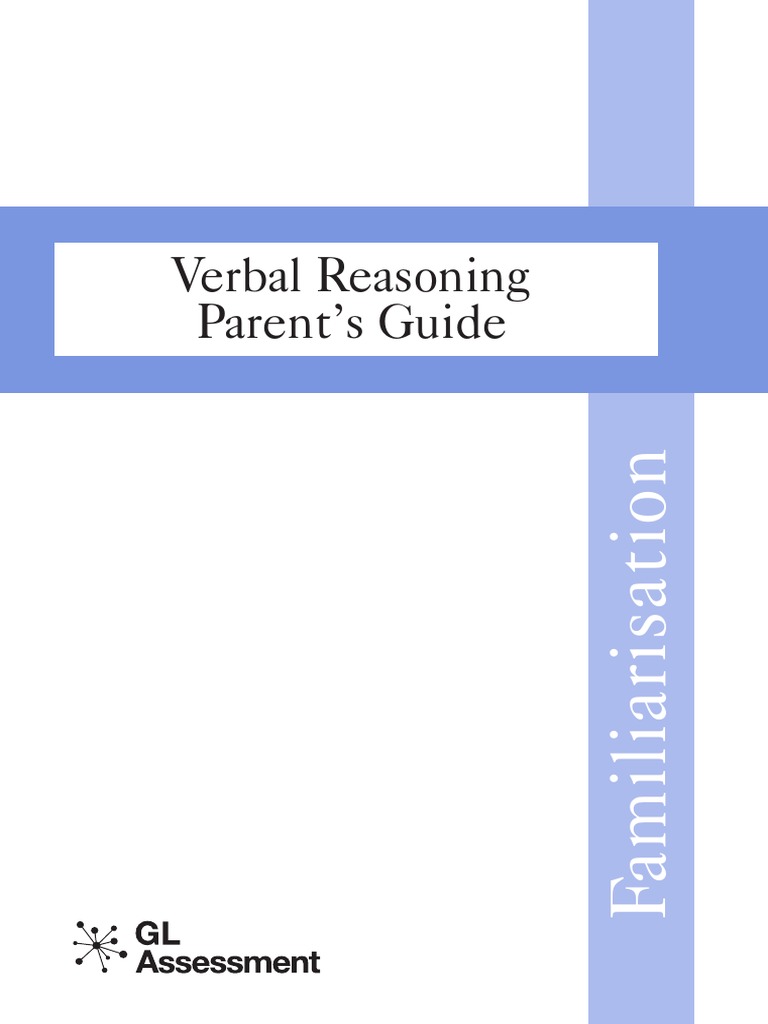 Verbal Reasoning - Parent's Guide | PDF | Paper