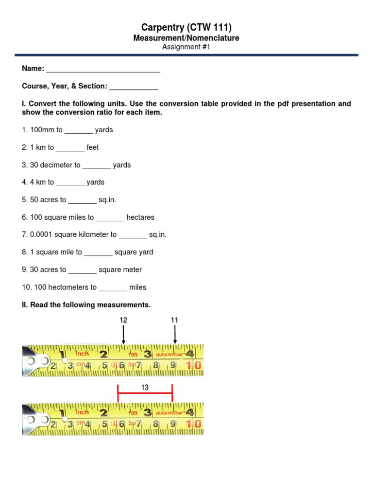 Carpentry - Assignment #1 | PDF