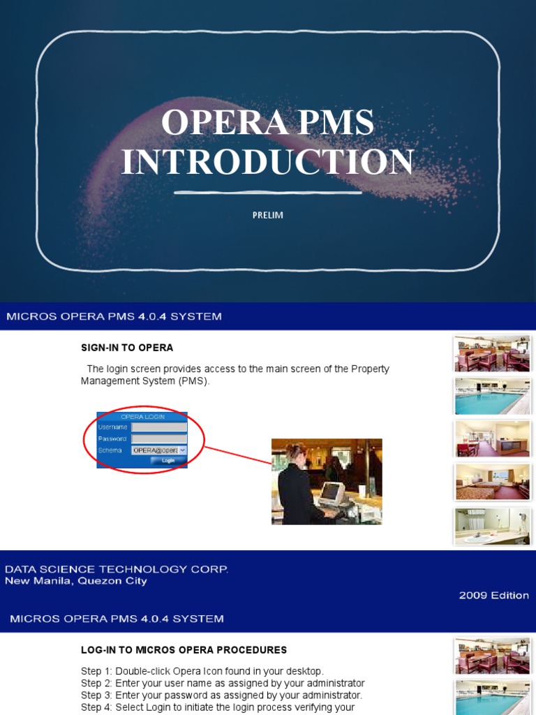 Applied Business Tools Technologies - Prelim (Opera PMS Intro Profiles ...