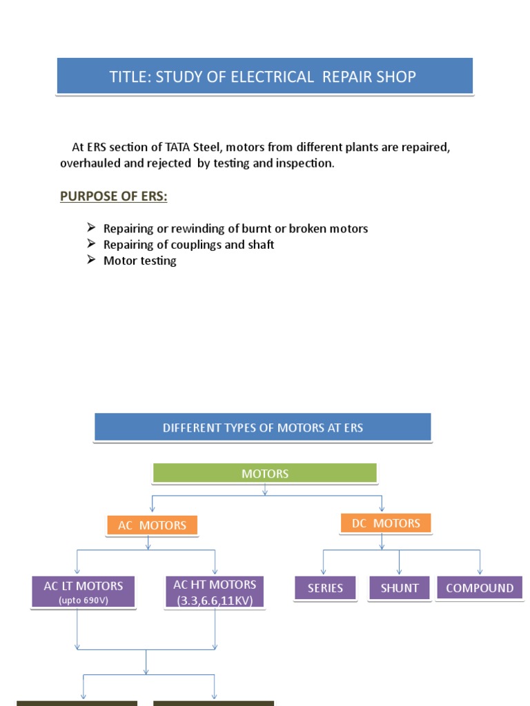 Electrical Repair Shop | PDF | Electric Motor | Magnetic Devices