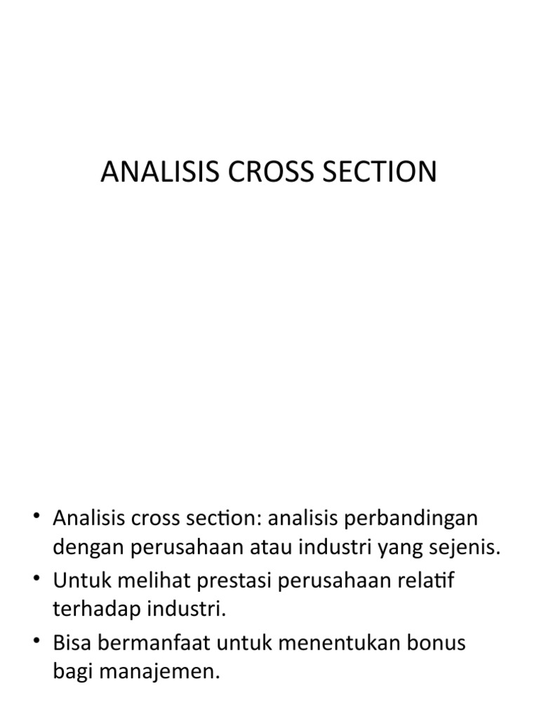 5 Analisis Cross Section | PDF