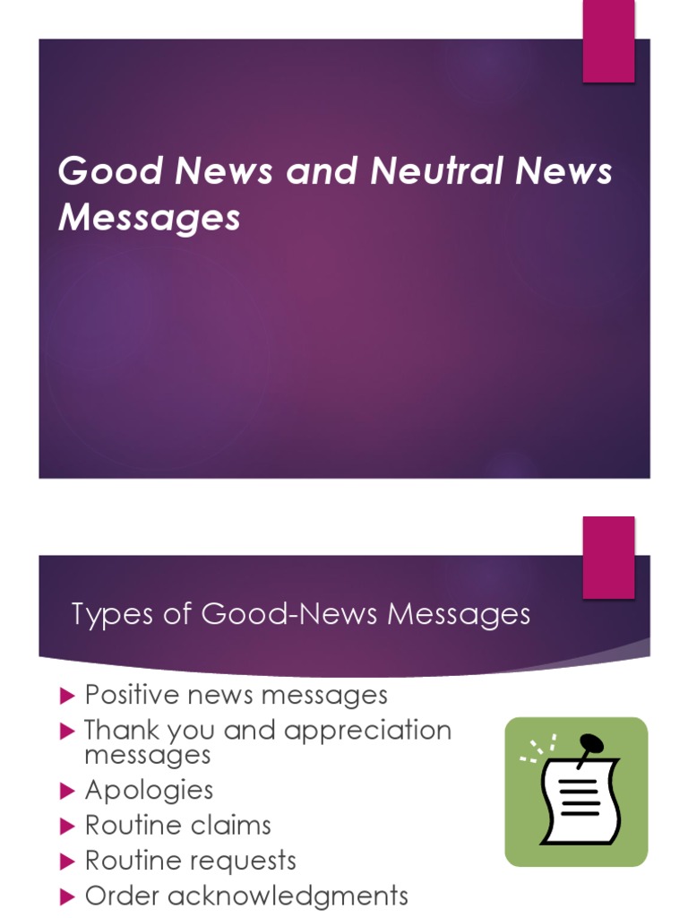 Effective Good-News Messaging Strategies | PDF | News | Question