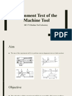 Machine Tools Test Chart STD | PDF | Grinding (Abrasive Cutting ...