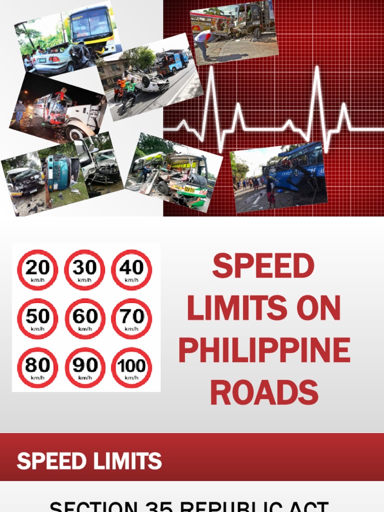 Philippine Road Speed Limits Overview | PDF | Speed Limit | Driving