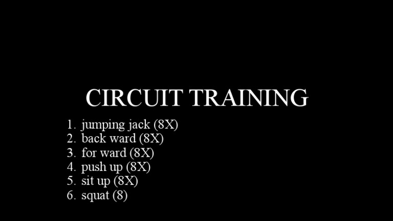 Circuit Training | PDF