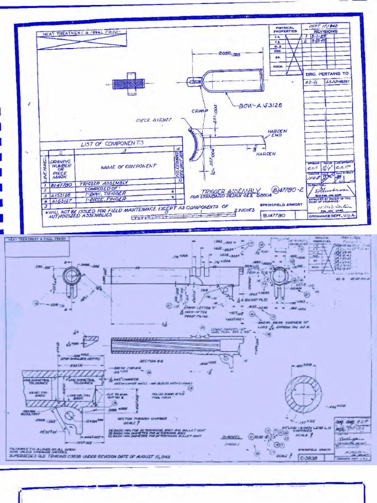 Colt 1911 Blueprints 18 Pages | PDF