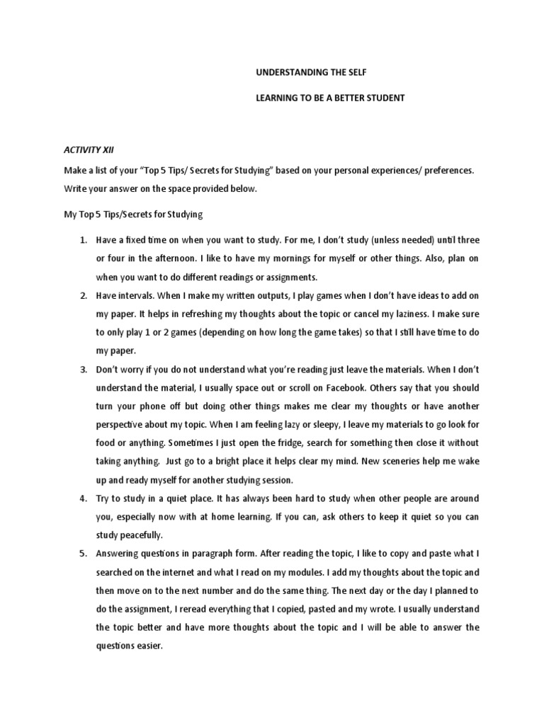 Learning To Be A Better Student | PDF | Test (Assessment) | Learning