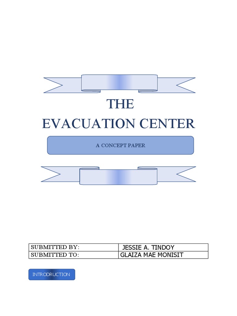 Concept Paper Evacuation Center (Final Project) | PDF | Tropical ...