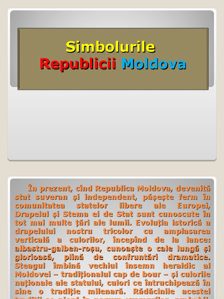 Simbolurile Statului | PDF