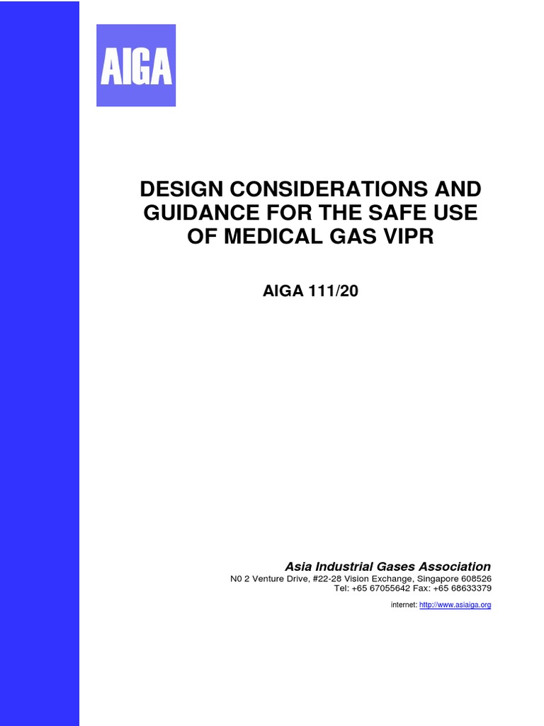 Design Considerations and Guidance For The Safe Use of Medical Gas Vipr ...