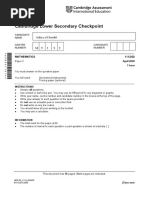 Secondary Checkpoint - Math (1112) October 2015 Paper 1 MS PDF | PDF ...