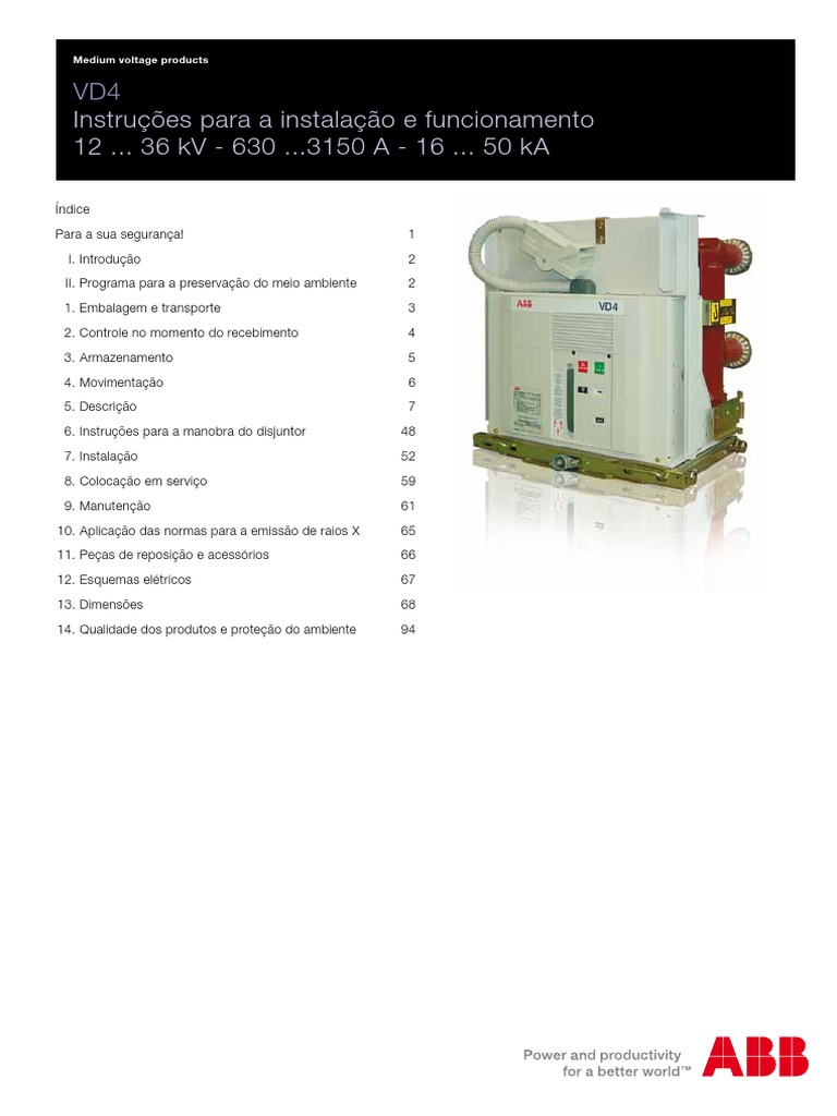 MA - VD4 36kV 50KA (PT) V - 647654051 1201 | PDF | Embalagem e ...
