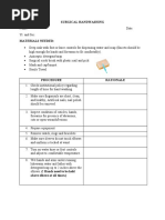 CHECKLIST Medical and Surgical Handwashing | PDF | Hand Washing | Finger