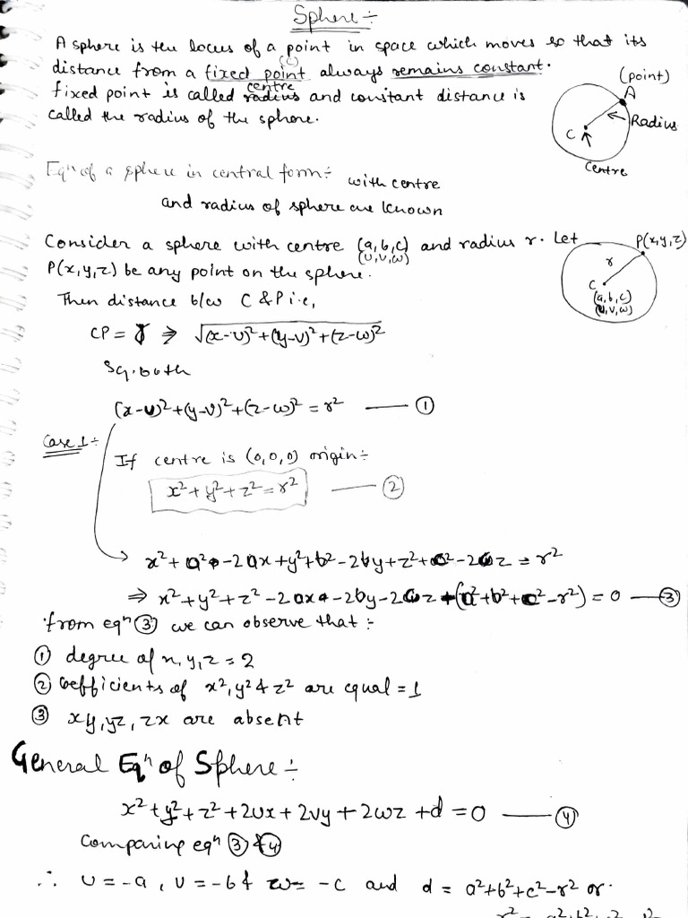 Geometry Notes | PDF