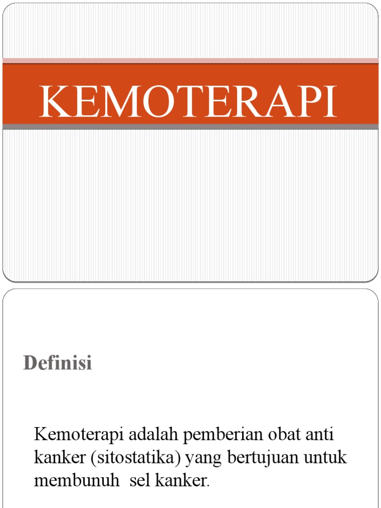 Regimen Kemoterapi | PDF