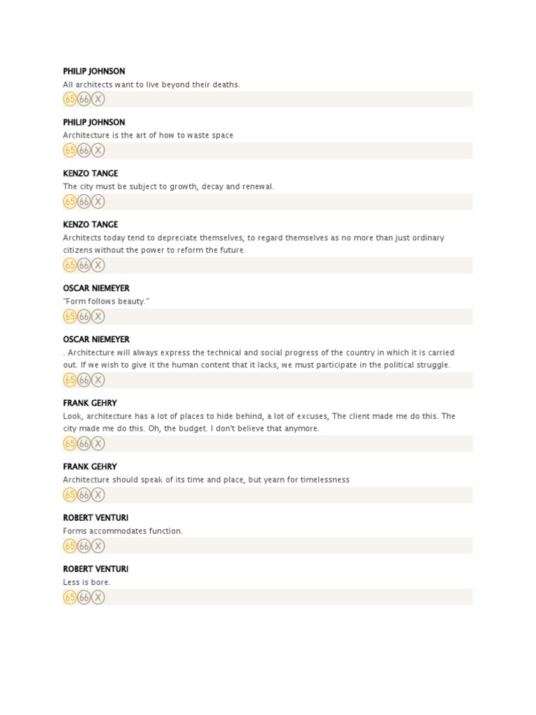 Famous Dictum | PDF | Aesthetics | Design