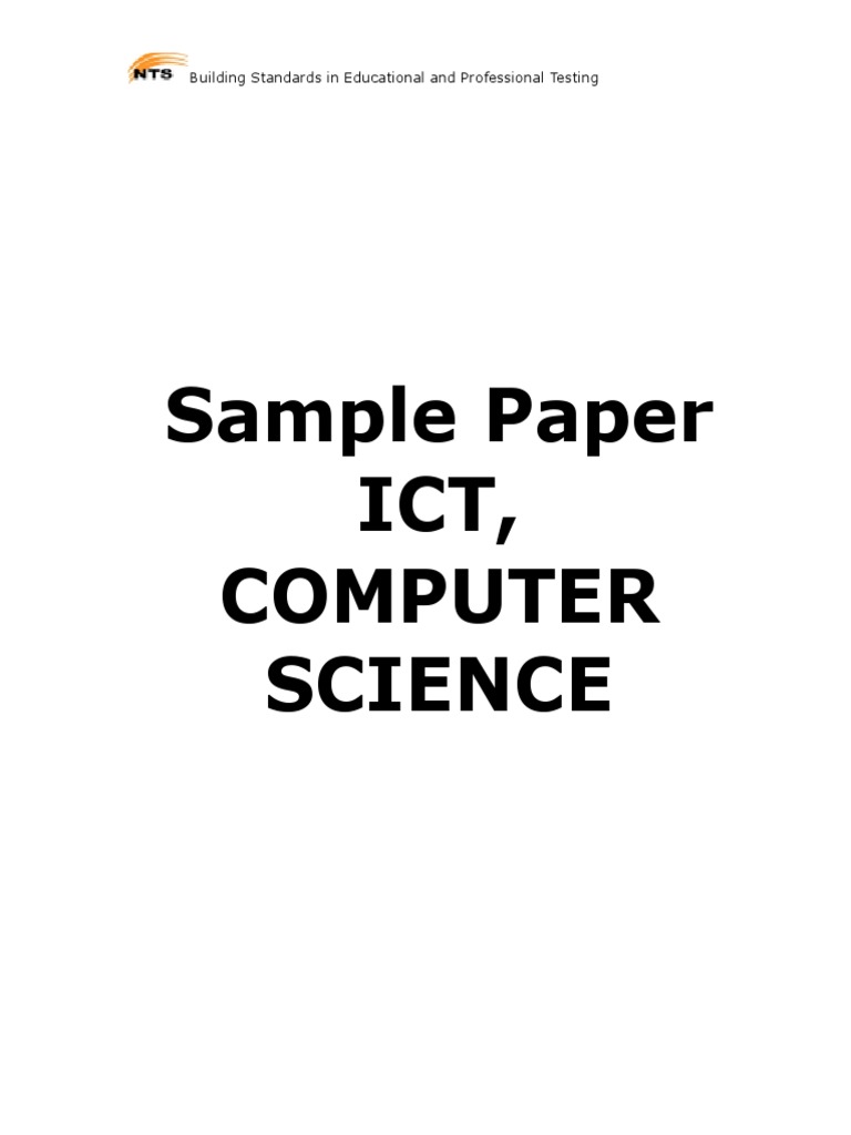Sample Paper ICT Computer Science | PDF | Microsoft Sql Server | Sql
