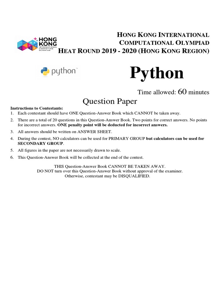 HKICO 2019-2020 - Heat - Python | PDF | Class (Computer Programming ...